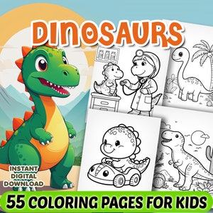 55 Cute Dinosaur Coloring Pages | T-rex Triceratops Stegosaurus ...