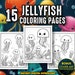 15 Cute Jellyfish Coloring Pages for Kids | Ocean Animal Activity ...
