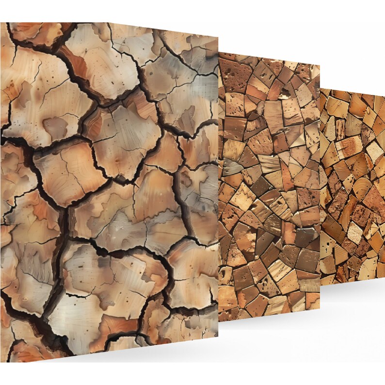 100 NATURAL TEXTURES / 100 Seamless Patterns, Textures Digital Paper ...