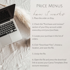 Esthetician Price List, Pricing Menu Templates, Beauty Salon ...