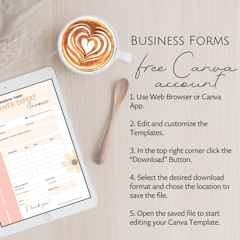 Florist Forms Templates, Editable Floral Invoice Receipt Form ...