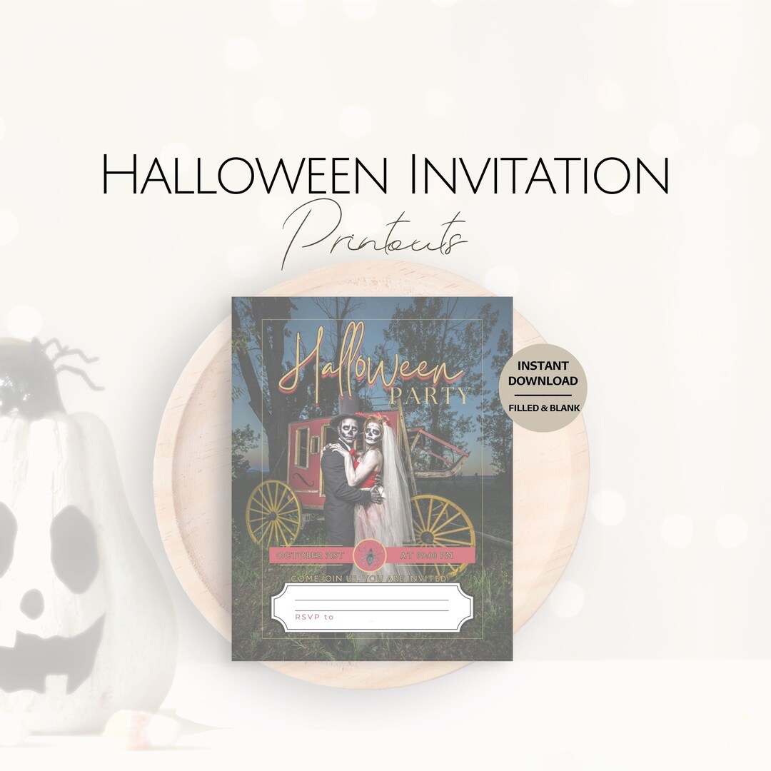 Halloween Party Invitation Printouts. Printable Invites Letters ...