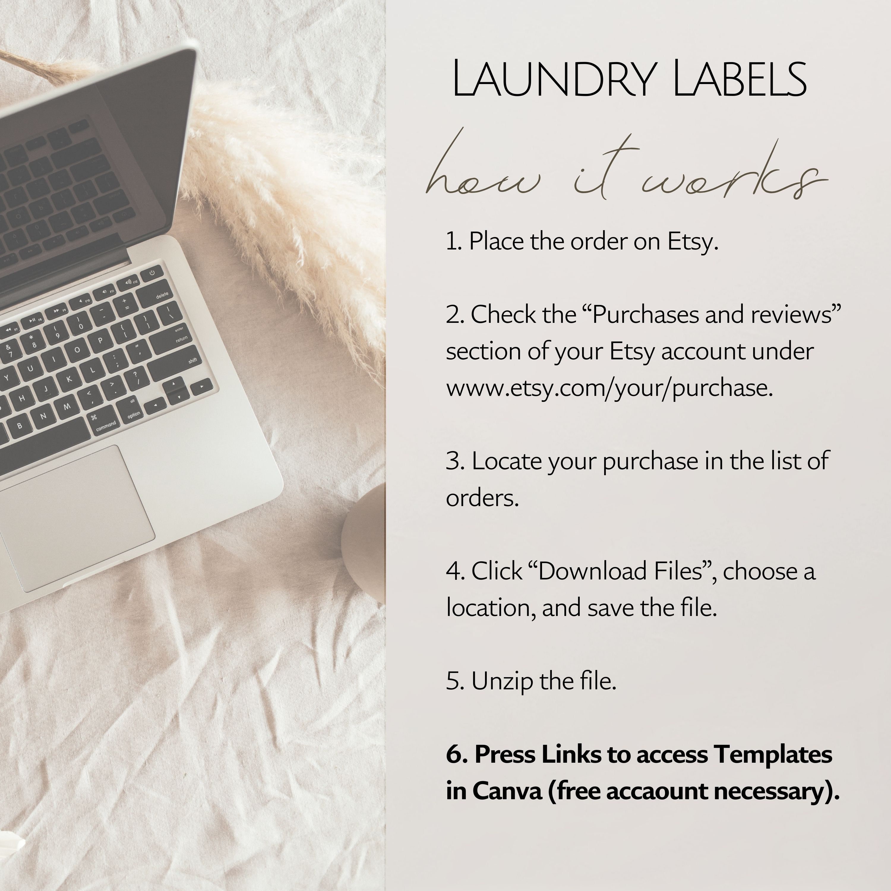 Laundry Service Labels Templates, Professional Editable Shop Label ...