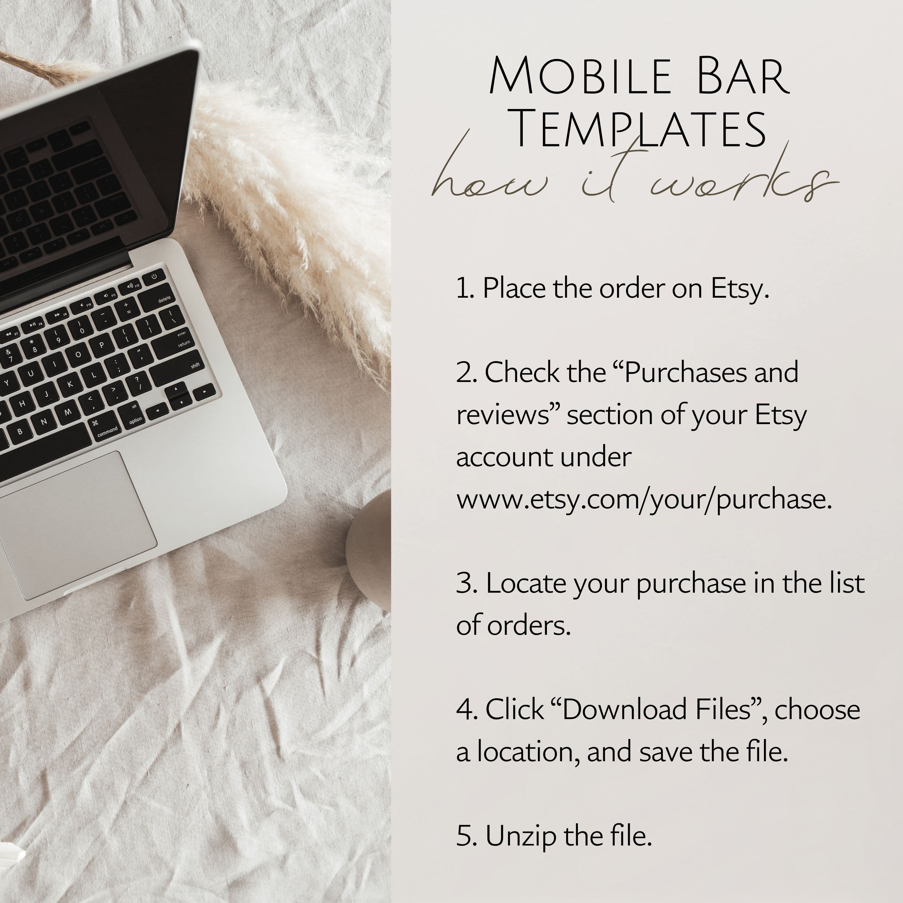 Mobile Bar Instagram Templates, Bartender Social Media Posts ...