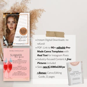 Mobile Bar Instagram Templates, Bartender Social Media Posts ...