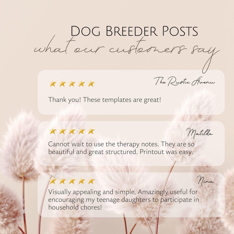 Dog Breeder Instagram Post Templates, Dogs Breeding Expert, Editable ...