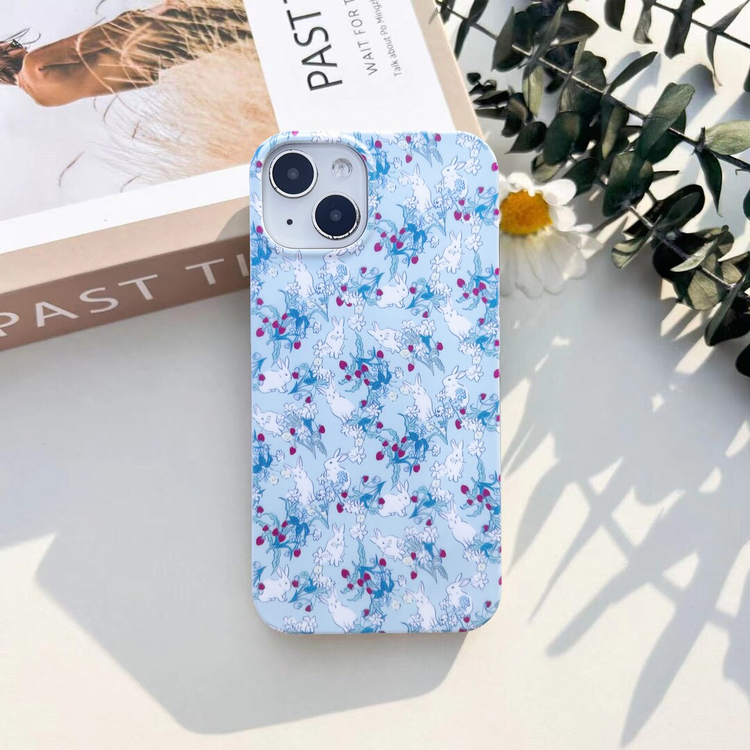Tulip Fluffy Bunny Cover for iPhone 15 14 12 13 11 Pro Max Case iPhone ...