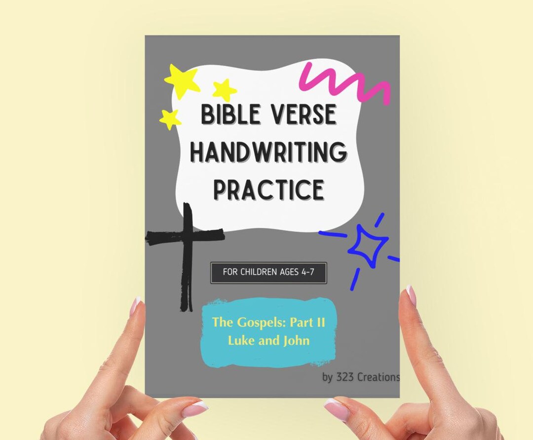 The Gospels Part 2 Bible Verse Handwriting Practice - Etsy