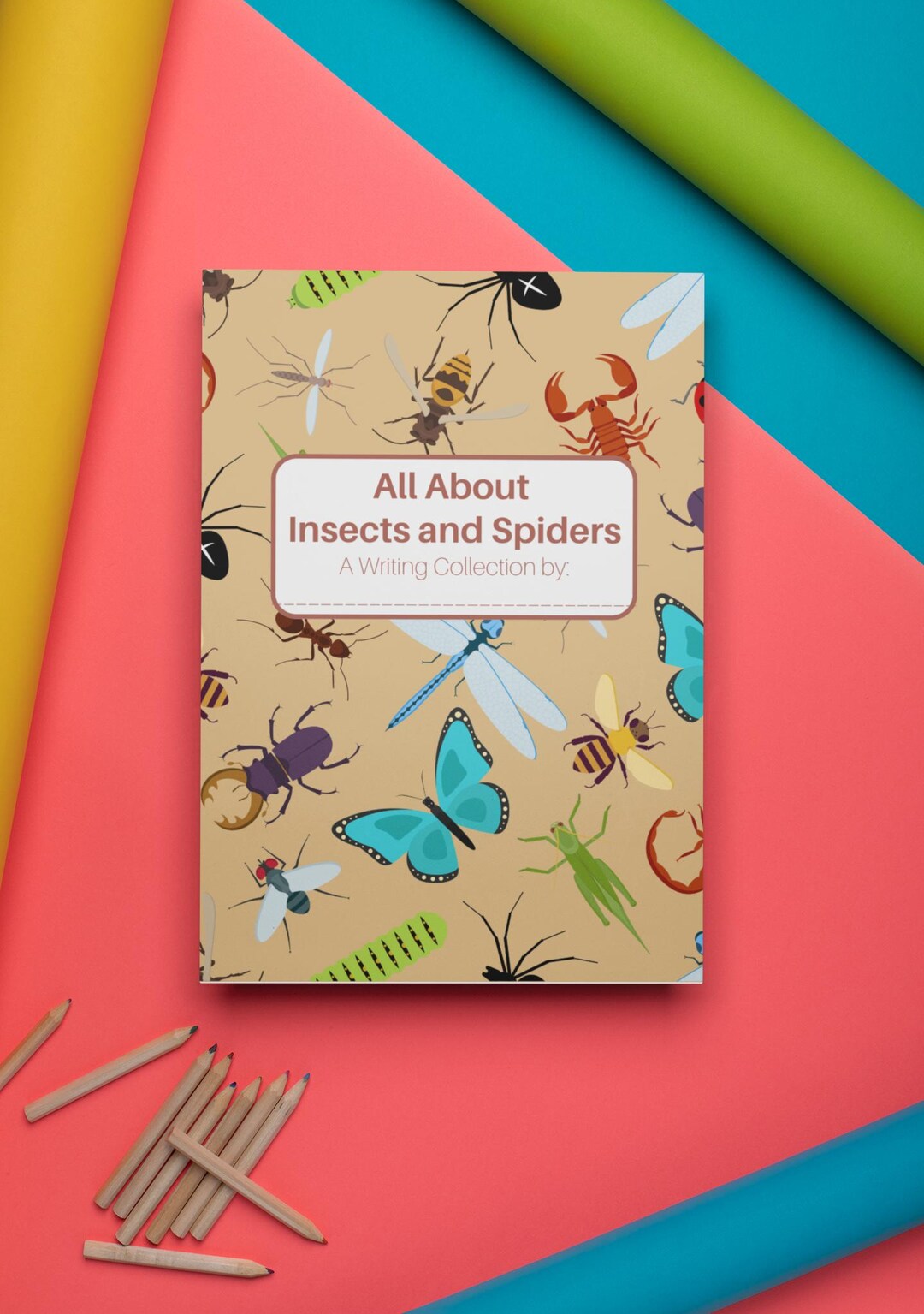Writing Workbook for Kids, All About Insects and Spiders Journal Prompt ...