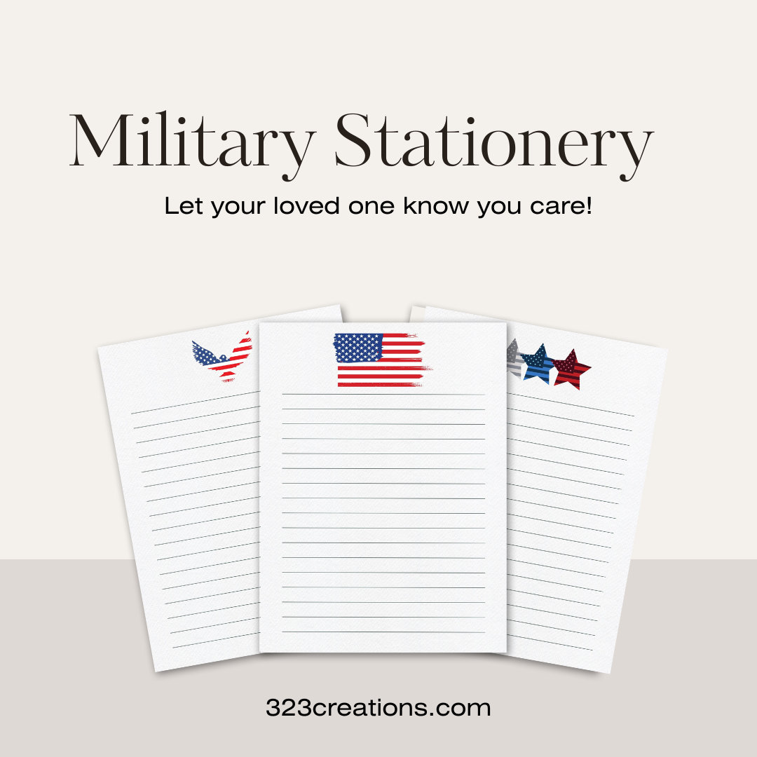 Military Patriotic Stationary Paper Digital Download - Etsy