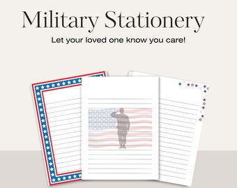 Military Patriotic Stationary Paper Digital Download - Etsy