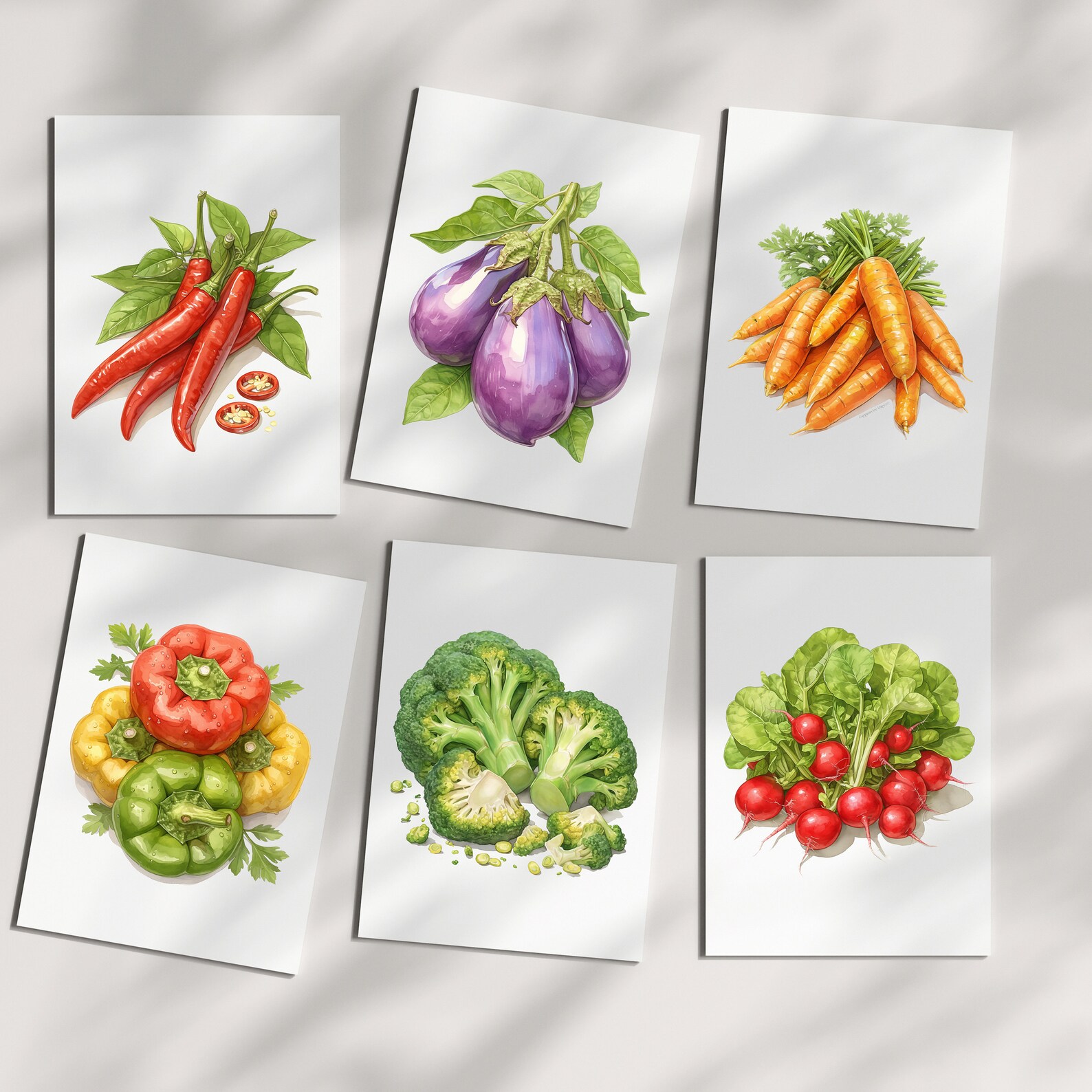 45 Watercolor Vegetables PNG Clipart Bundle, Tomato, Carrot, Corn ...