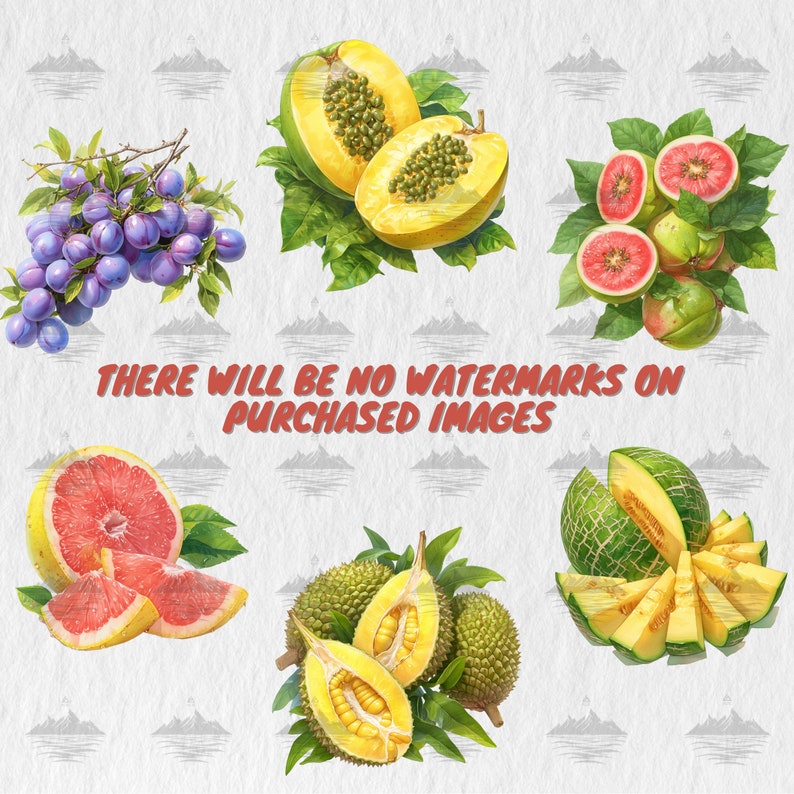 35 Watercolor Fruits Clipart | Apple, Banana, Orange, Strawberry ...
