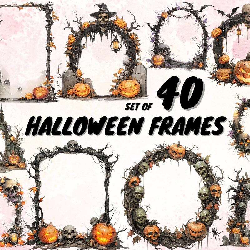 Halloween Frames - Etsy