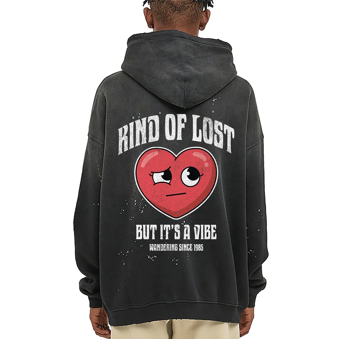 Vintage Grunge Oversized Hoodie, Y2k Streetwear Hoodie, Retro Bleached ...