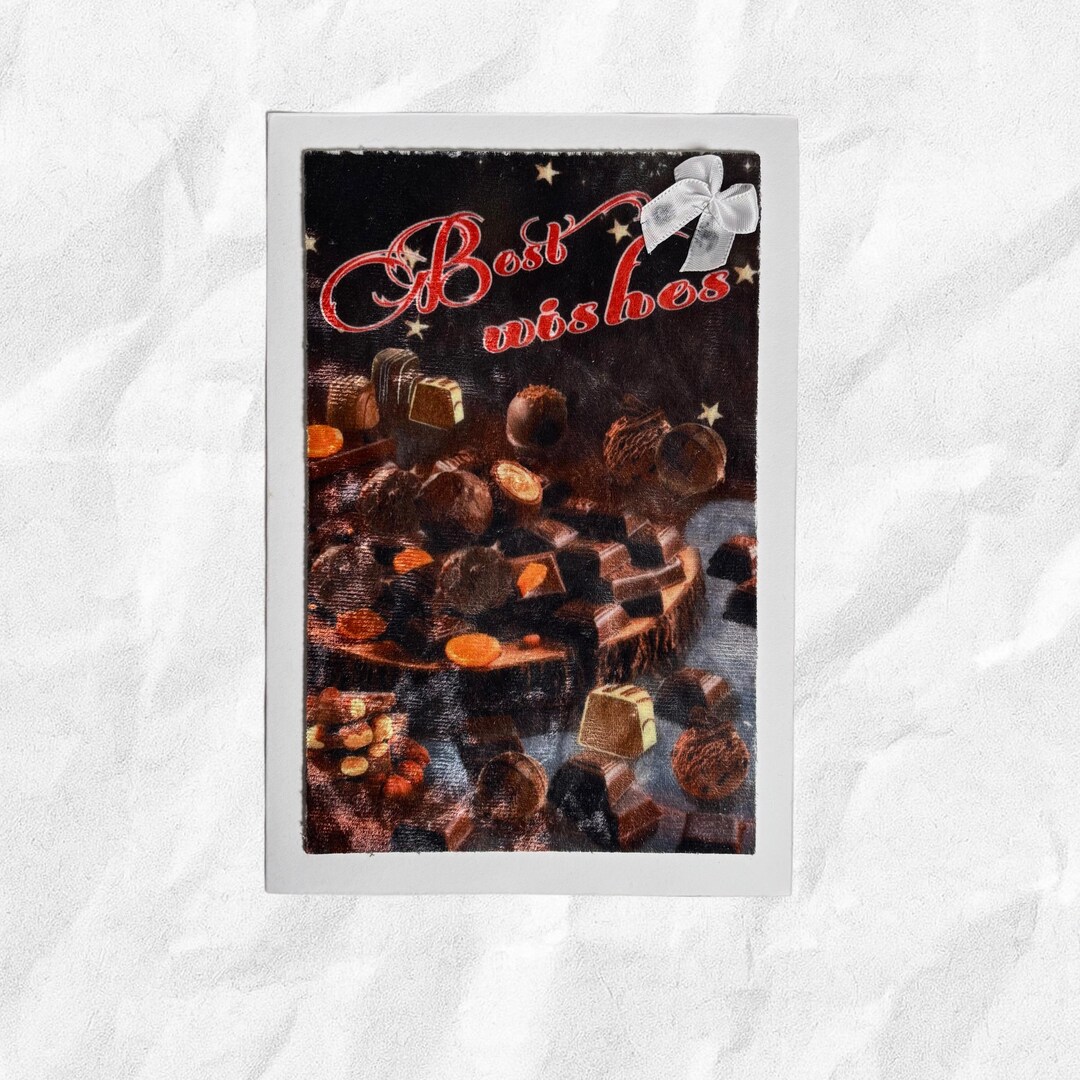 Best Wishes Handmade Card – Chocolate Treats Design – Elegant & Sweet ...