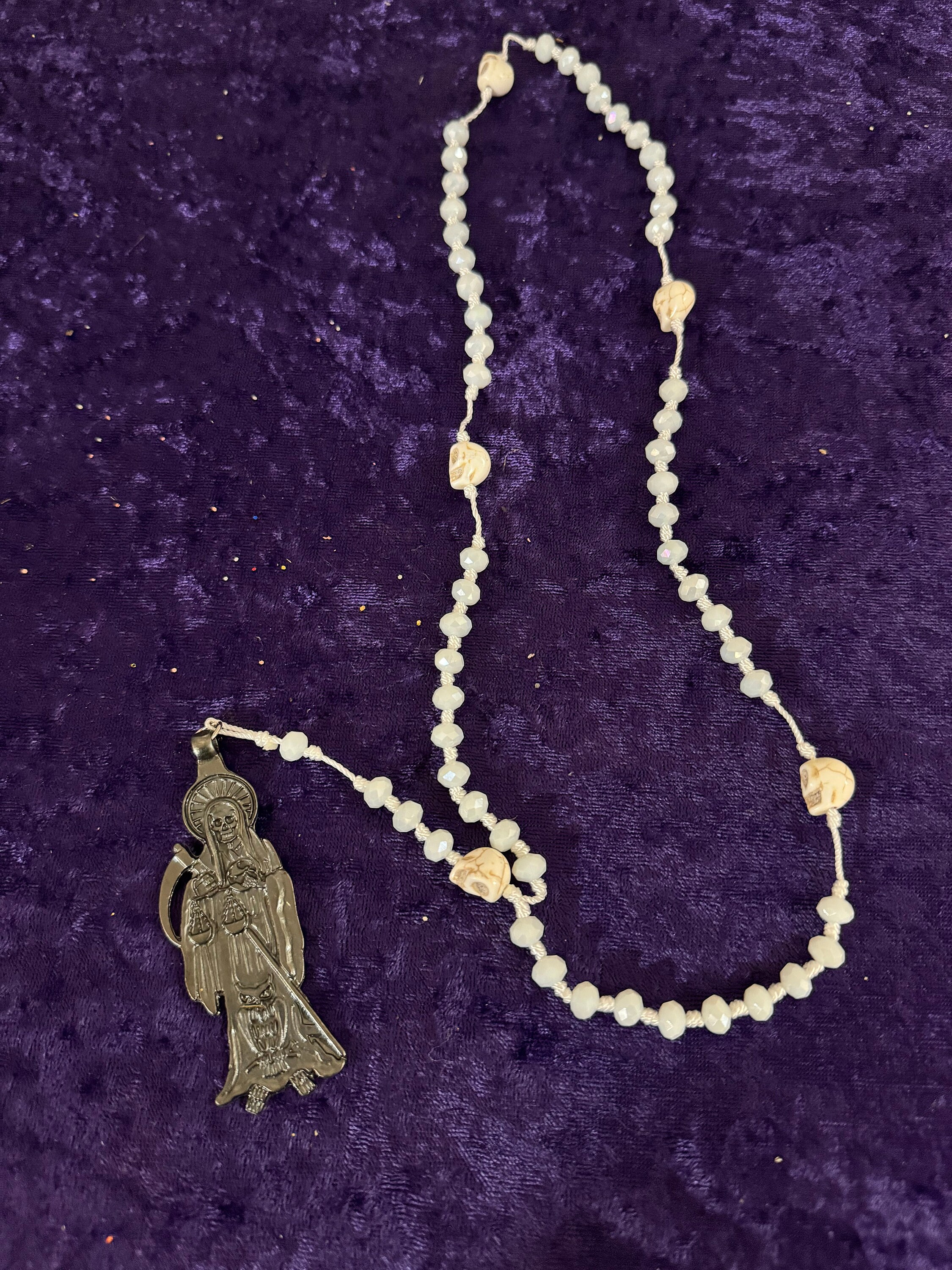 Santa Muerte Prayer Rosary - Etsy