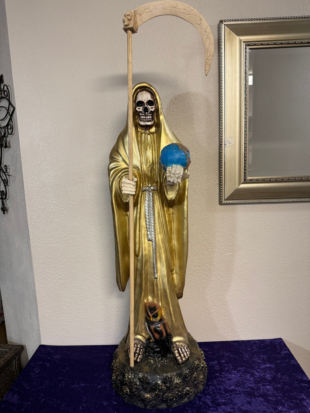 38in Santa Muerte Gold Robe 3ft - Etsy