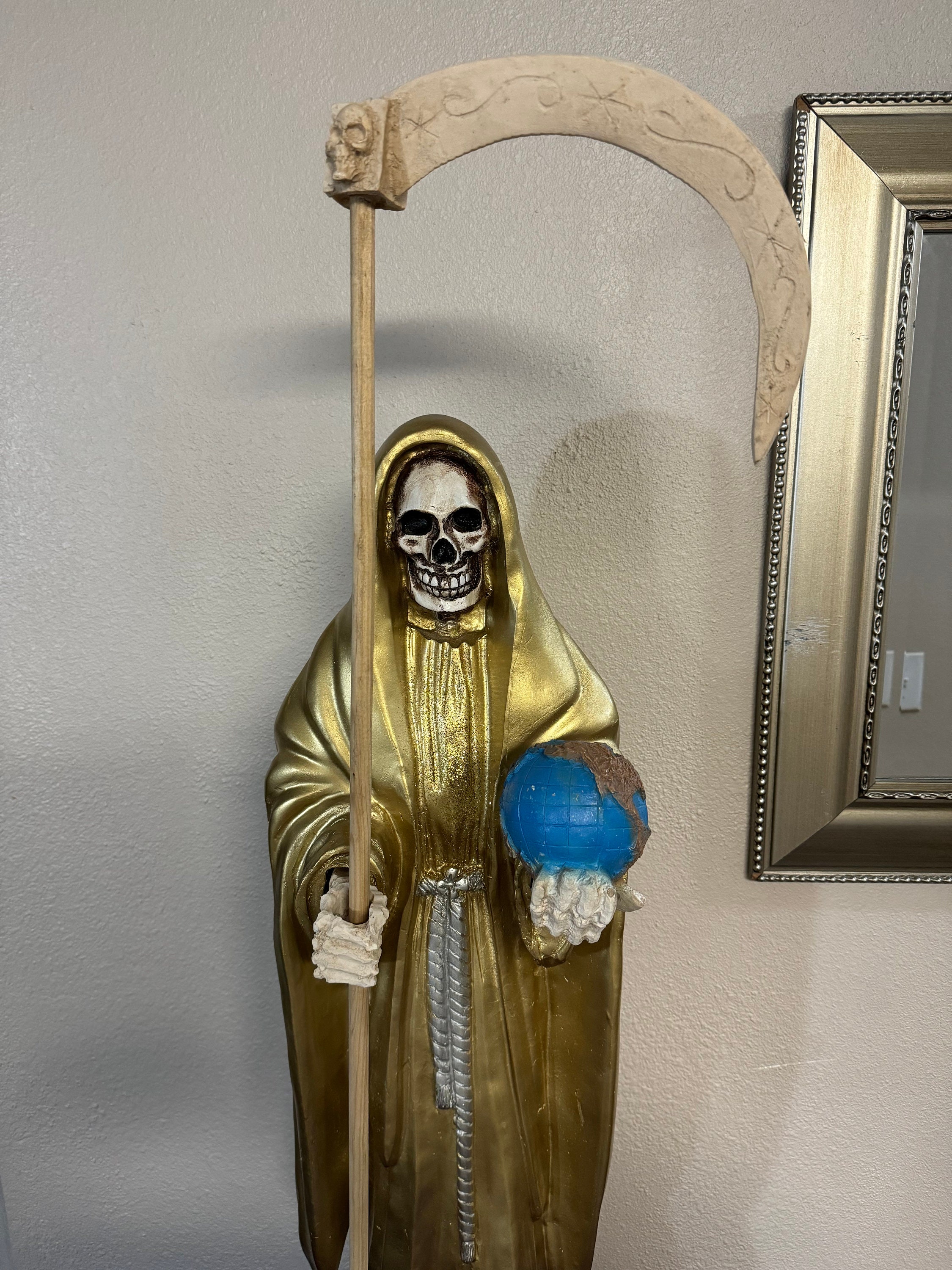38in Santa Muerte Gold Robe 3ft - Etsy
