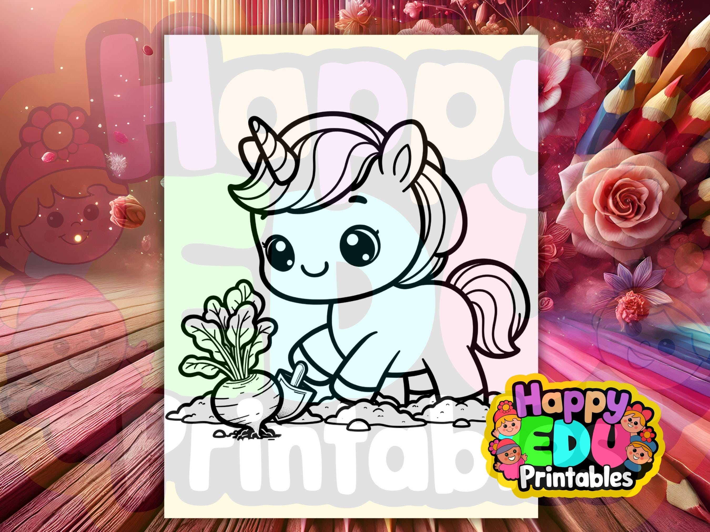 Unicorn Coloring Pages | Coloring Printables for Preschool Kids ...