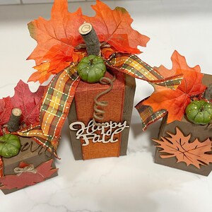 Wood Pumpkins for Fall Decor, Farmhouse Wood Home Decor, Fall Leaves ...