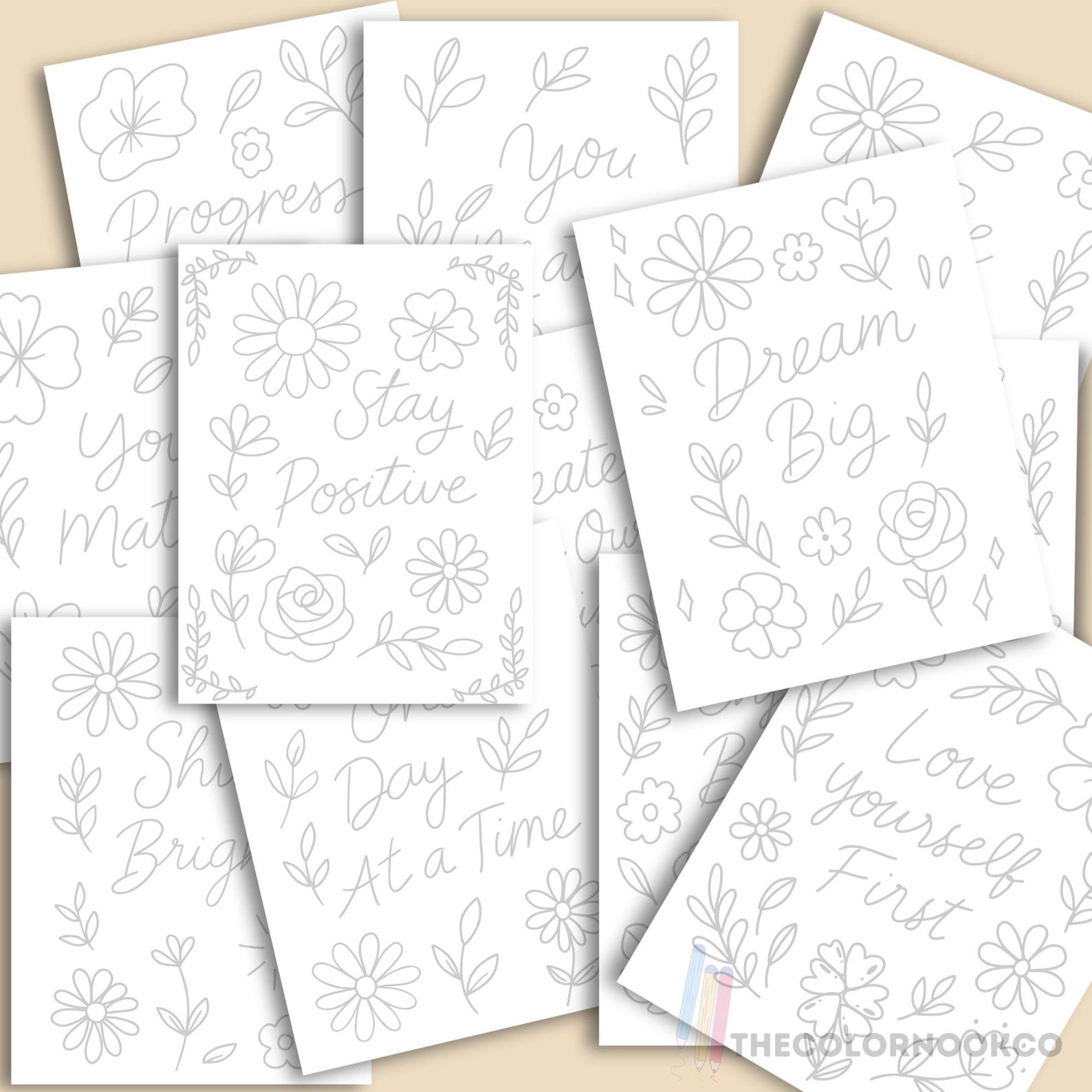 Affirmation Growth Mindset Coloring Book for Kids & Adults – Mindful ...