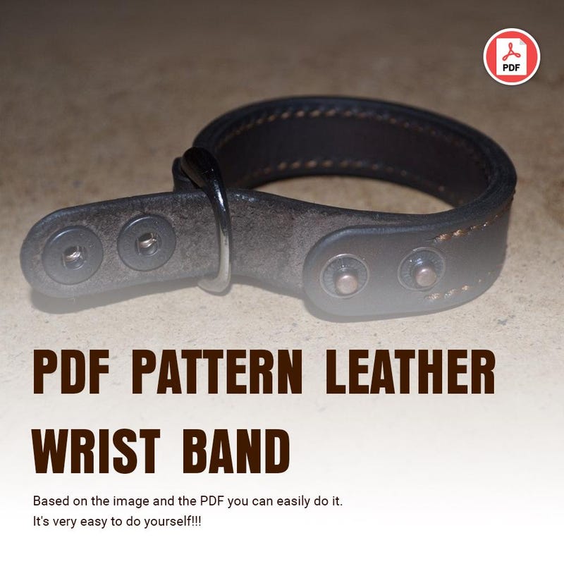 Leather Wristband - Etsy
