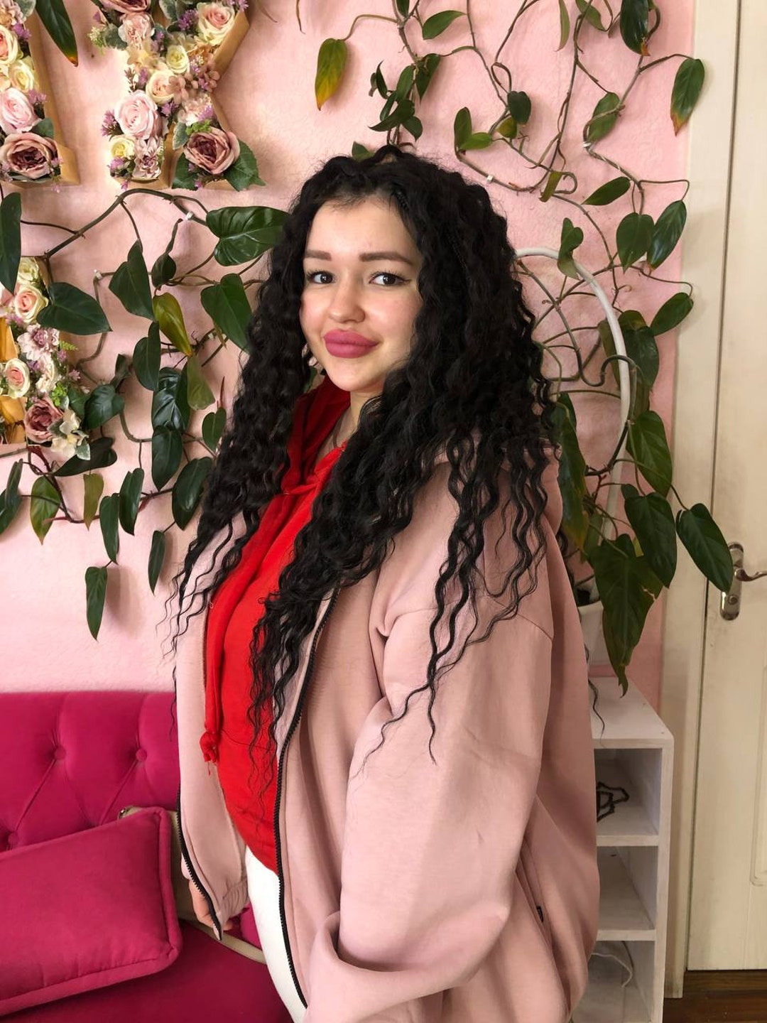 Crochet Dreadlocks Black Curly Hair Extensions 20-21 Inches. Curly ...