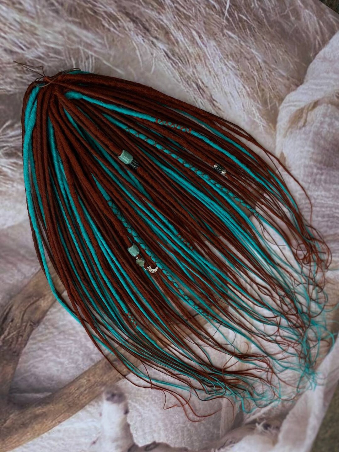 Boho Dreadlocks Sleek and Crochet / Cooper and Mint Dreads - Etsy