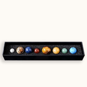 Handcrafted Gemstone Solar System Model: 8-planet Crystal Set - Etsy