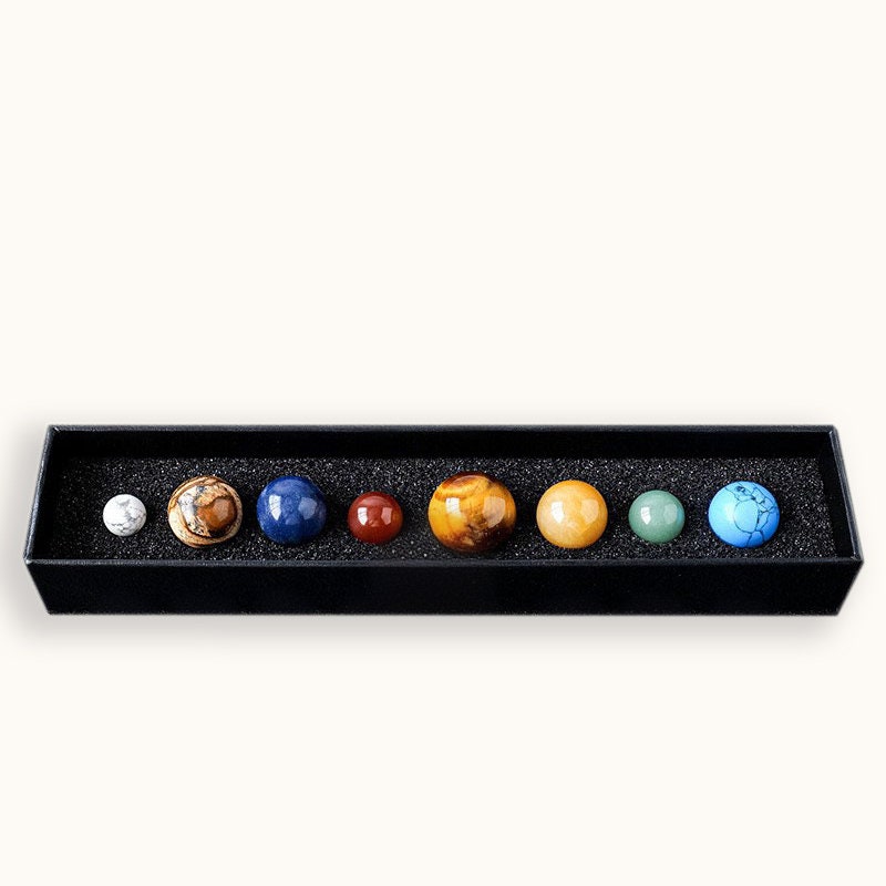 Handcrafted Gemstone Solar System Model: 8-planet Crystal Set - Etsy