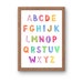 ABC Print, Rainbow Alphabet Poster, Printable Educational Wall Art ...