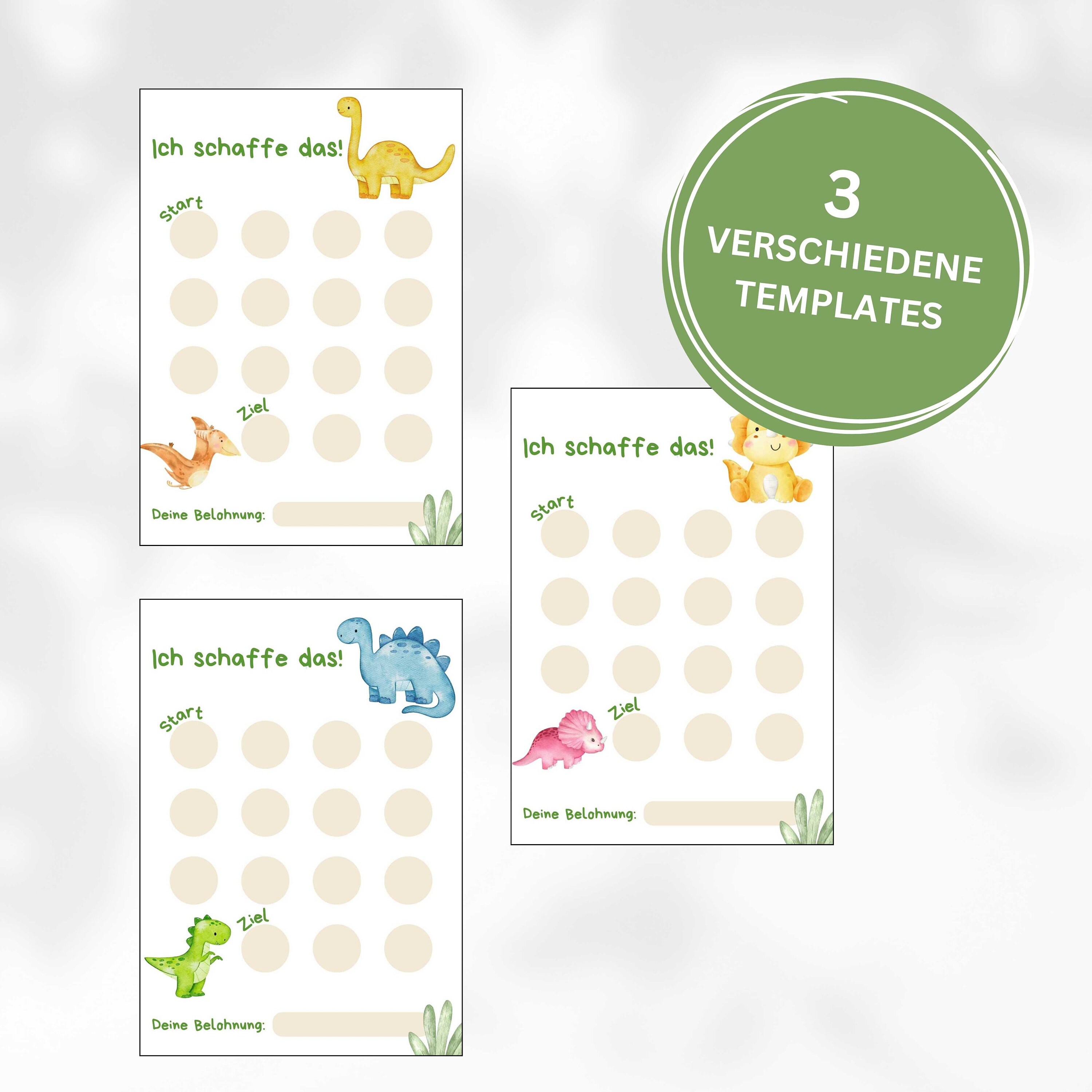 Dino Reward System Children, Dino Reward Plan, Reward Chart for ...
