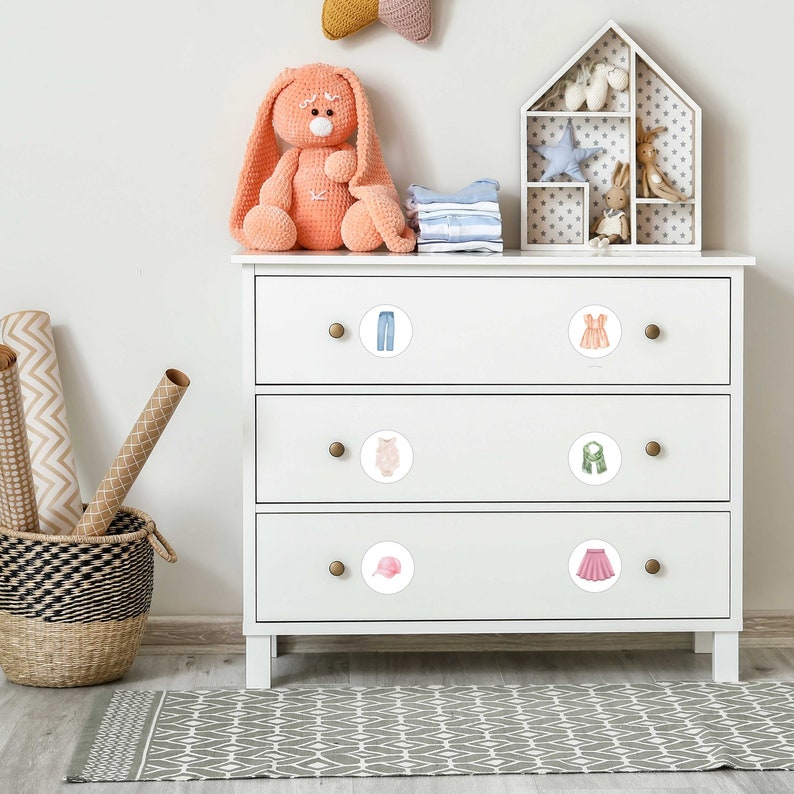 Wardrobe Labels Children, Organize Childrens Clothing, Montessori ...