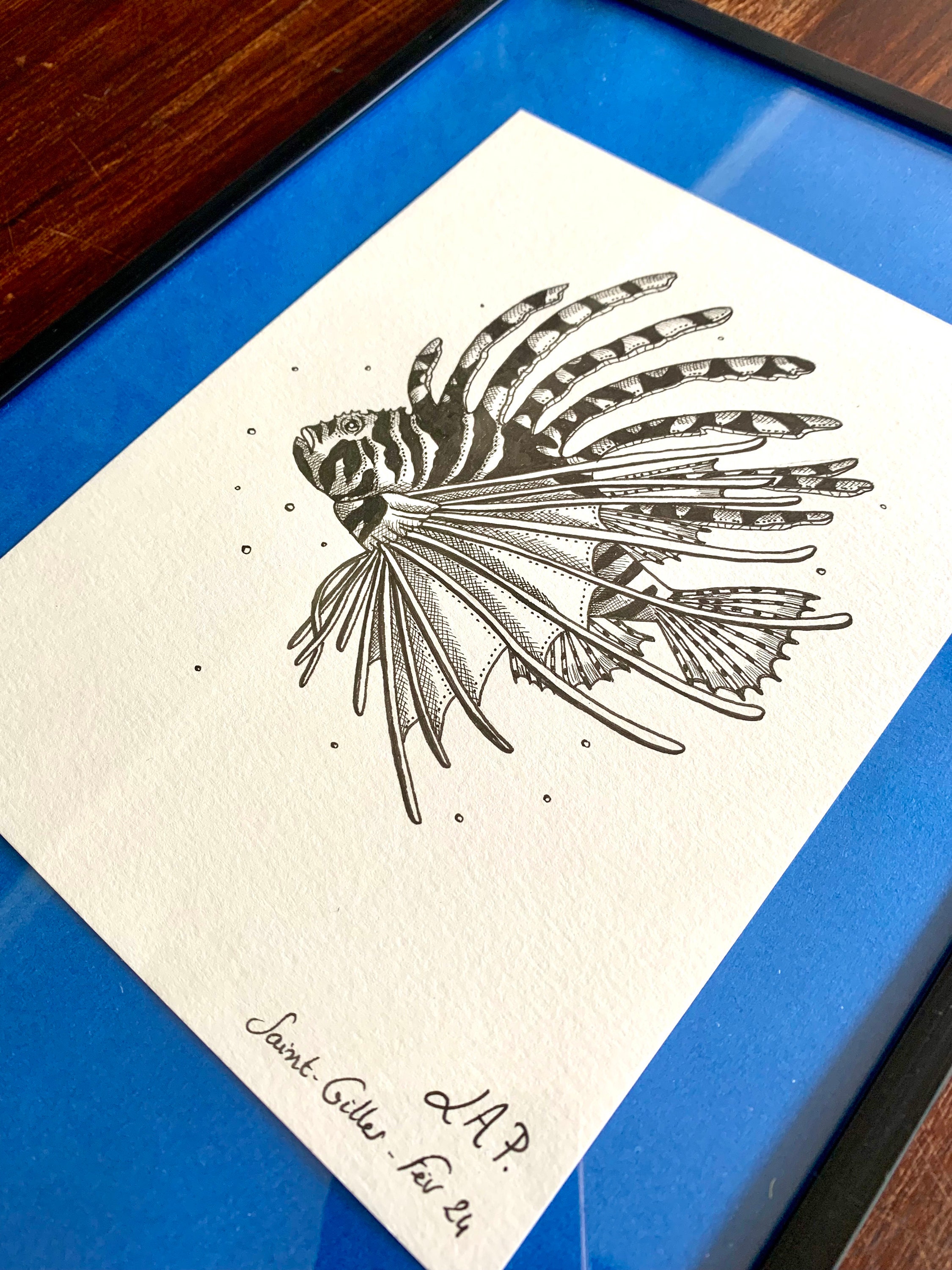 Original Drawing Lionfish or Rockfish - Etsy