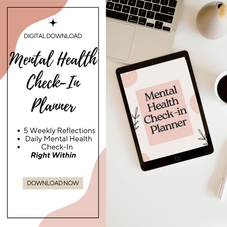 Mental Health Check-in Planner - Etsy