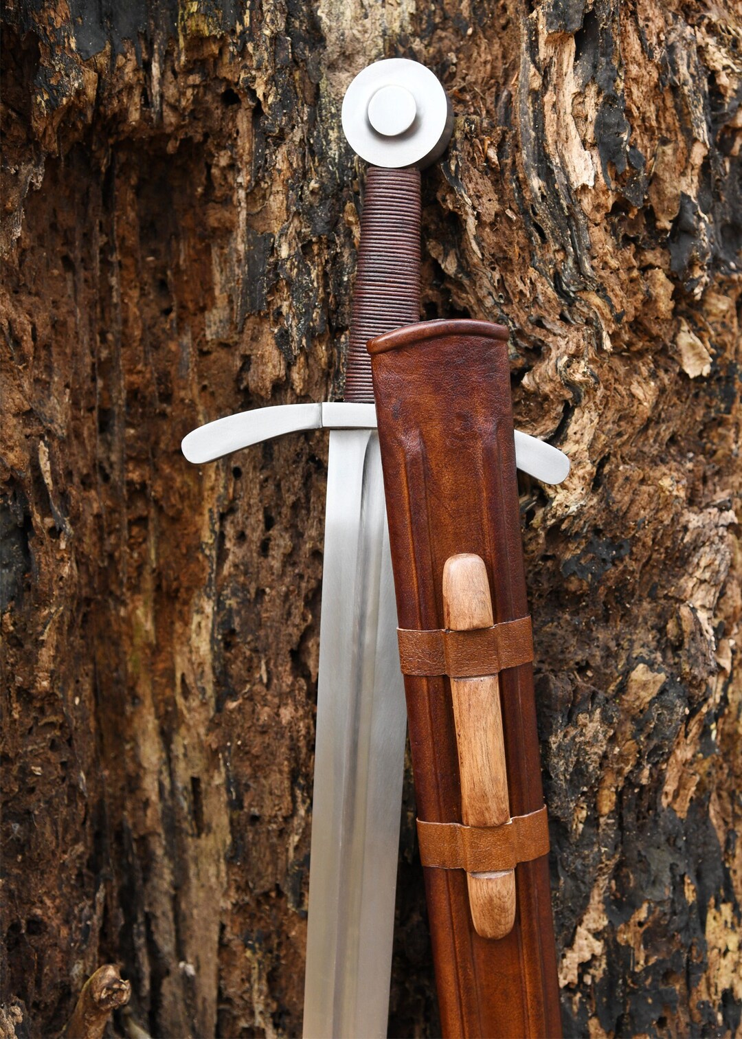 Crusader Blade With Scabbard, Practical Blunt, Battle Ready, Functional ...