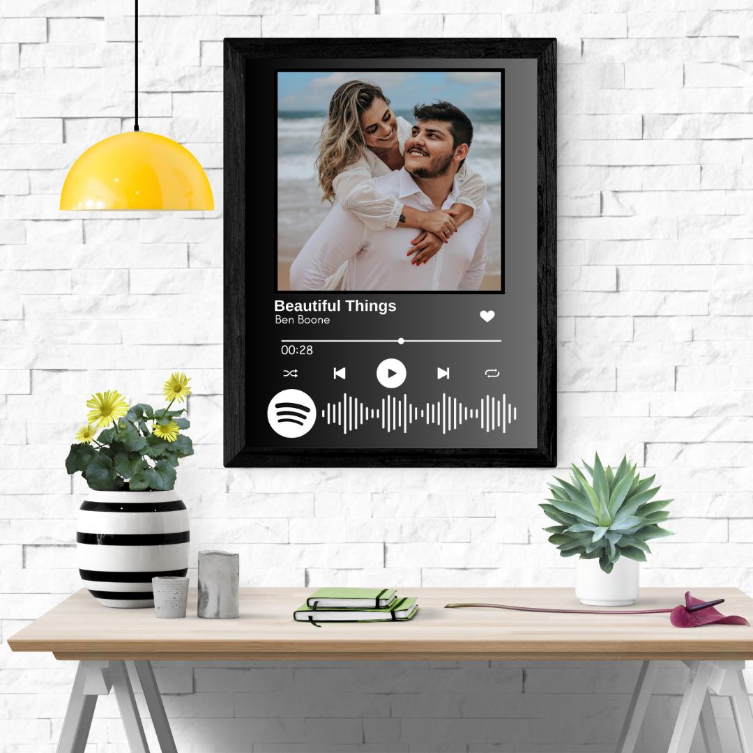 Customizable Music Player Canva Frame Templates, Couple Gift ...