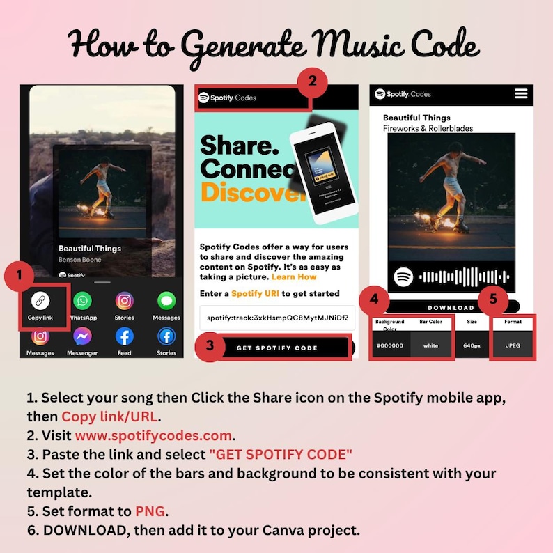 Customizable Music Player Canva Frame Templates, Couple Gift ...