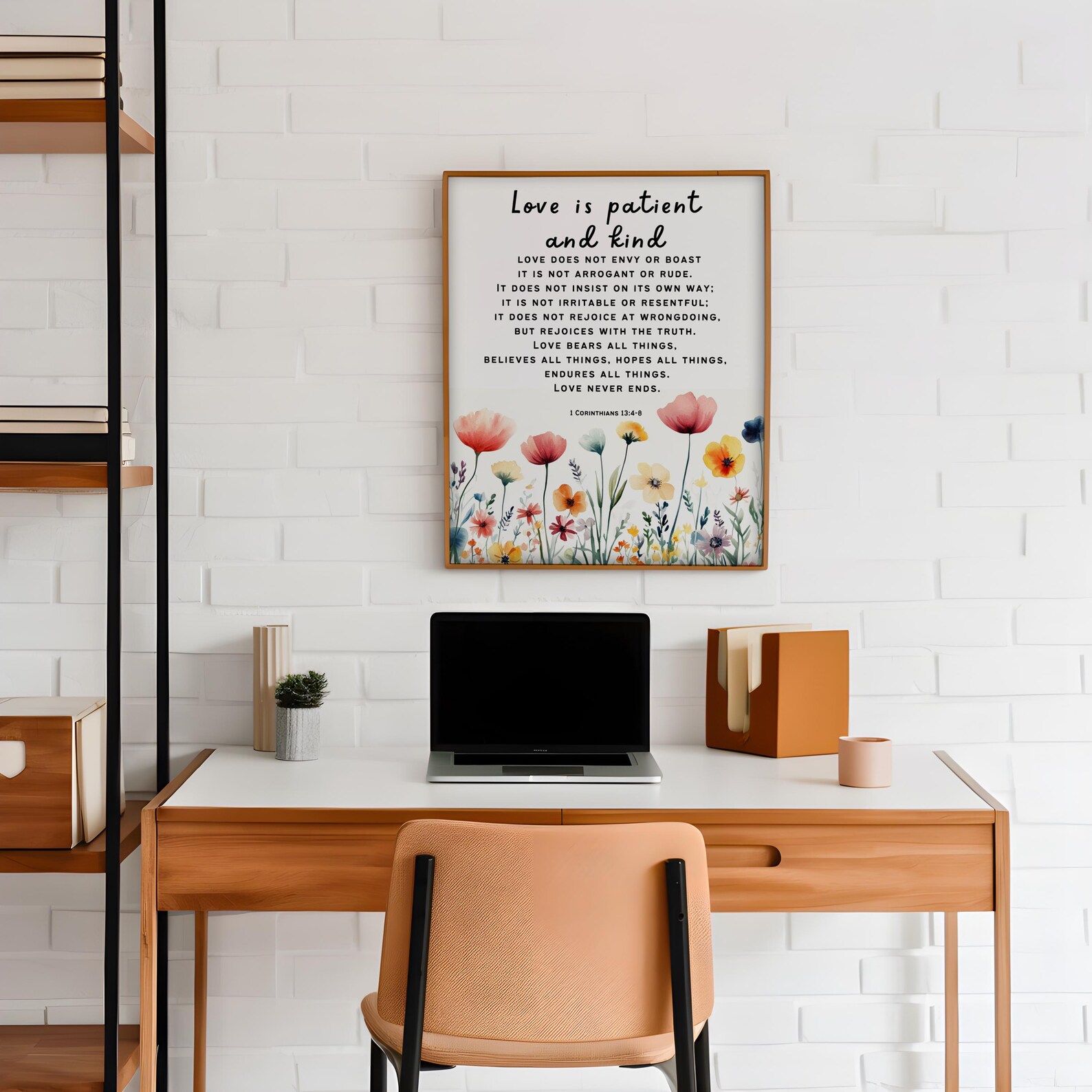 1 Corinthians 3:4-8 ESV, Love is Patient Poster, Love is Kind Print ...