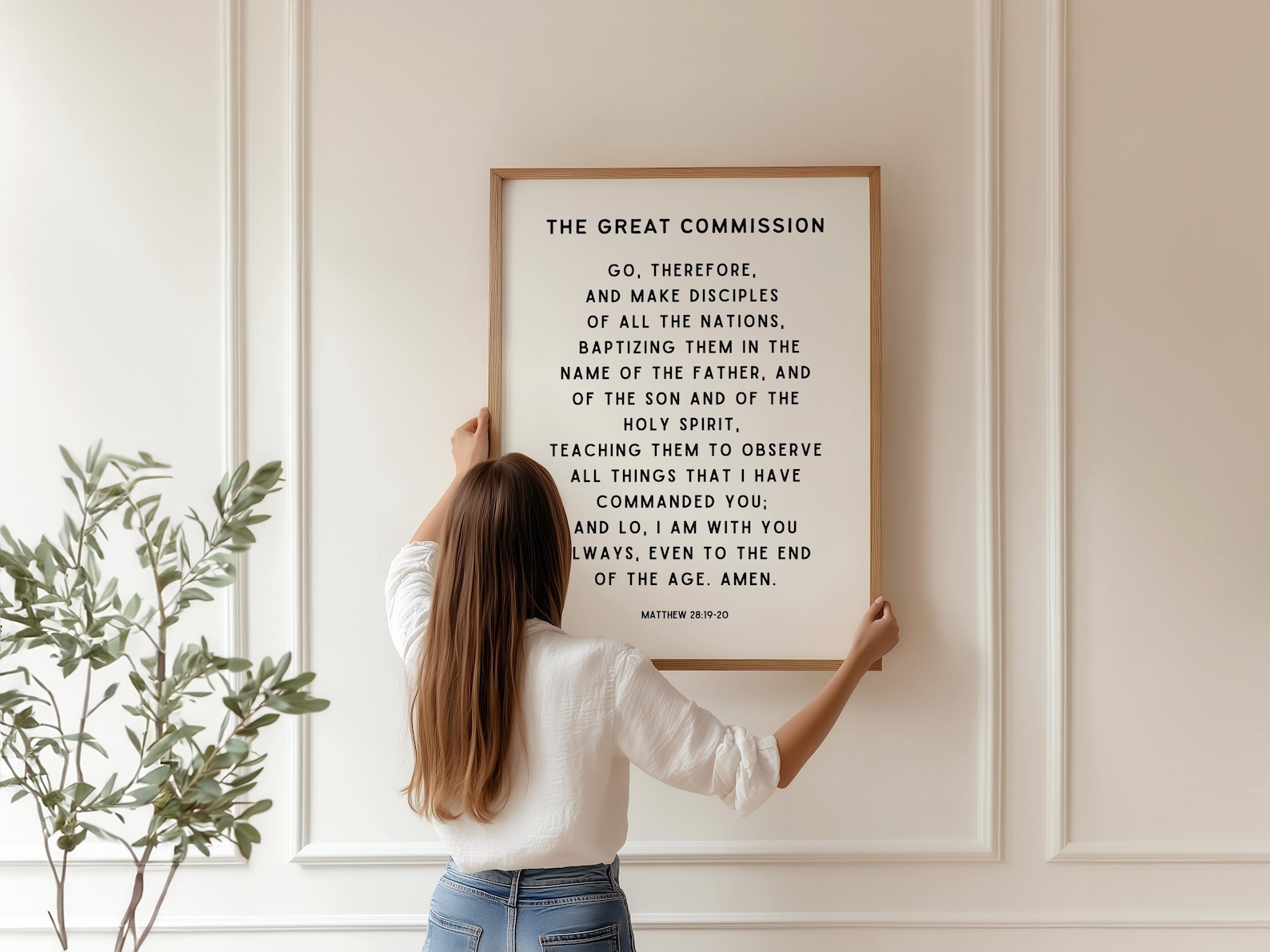 The Great Commission, Bible Verse Wall Art, Printable Scripture ...