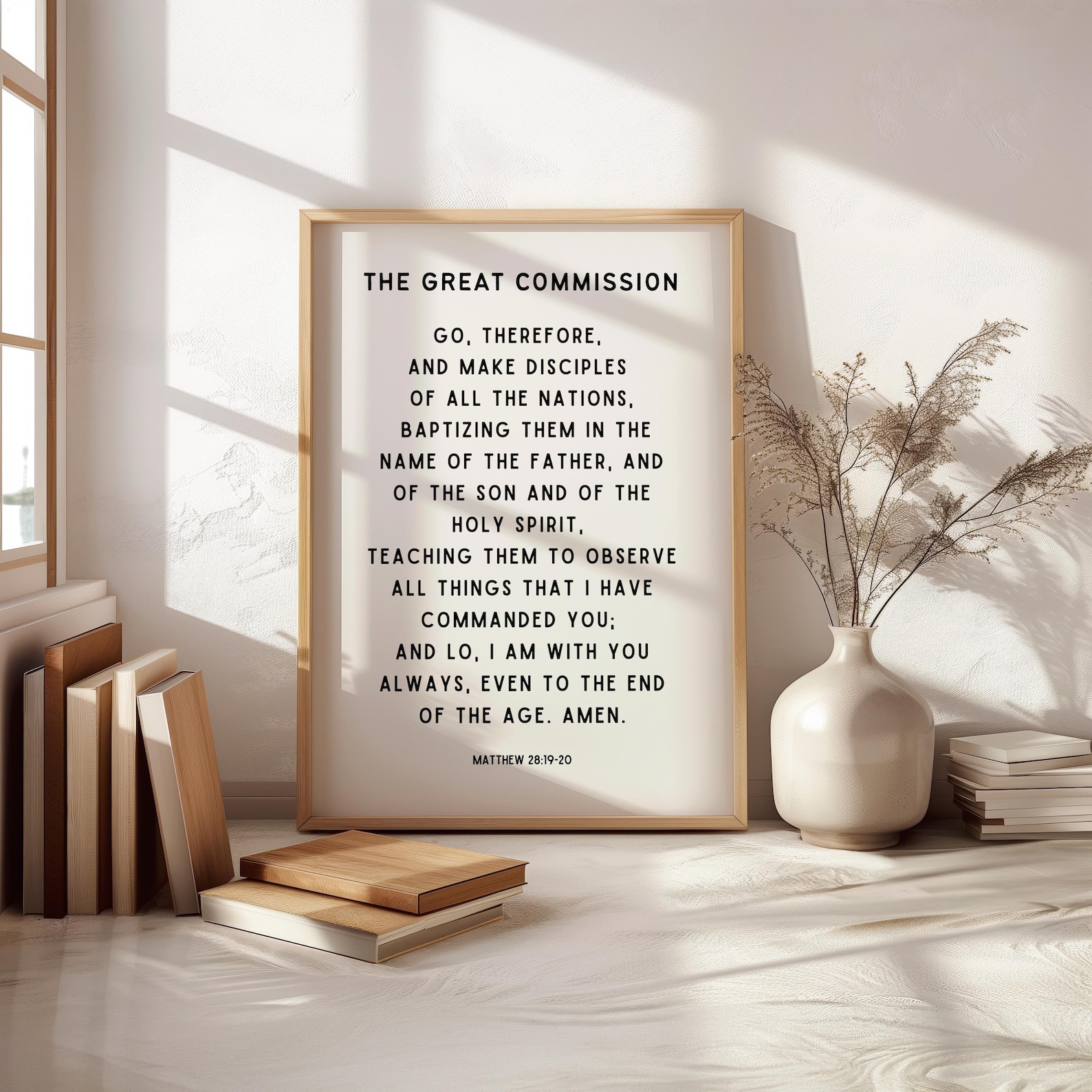 The Great Commission, Bible Verse Wall Art, Printable Scripture ...