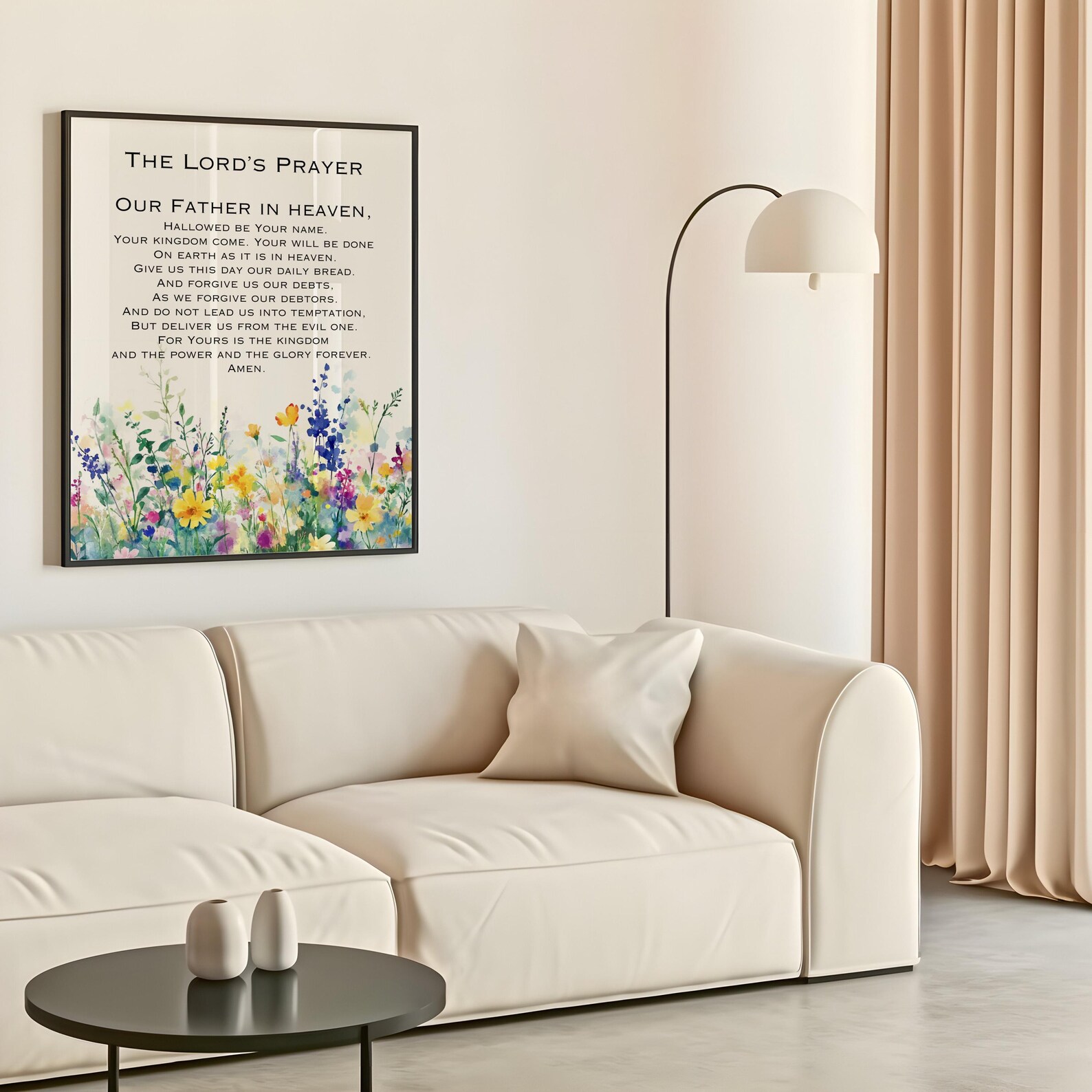 The Lord's Prayer Poster, the Lord's Prayer Printable, Prayer Printable ...