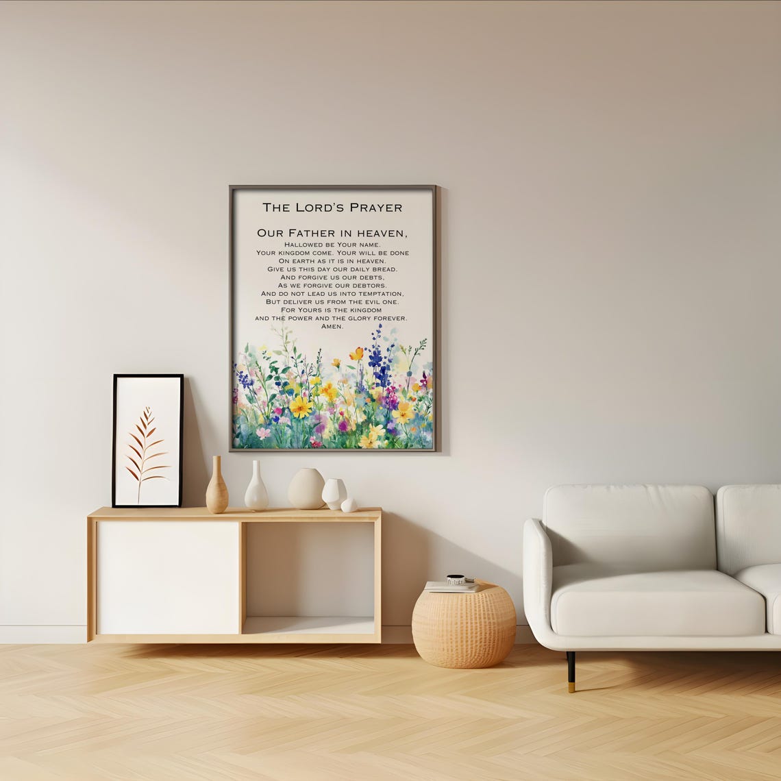 The Lord's Prayer Poster, the Lord's Prayer Printable, Prayer Printable ...