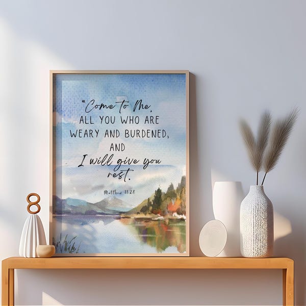 Matthew 11 28 - Etsy