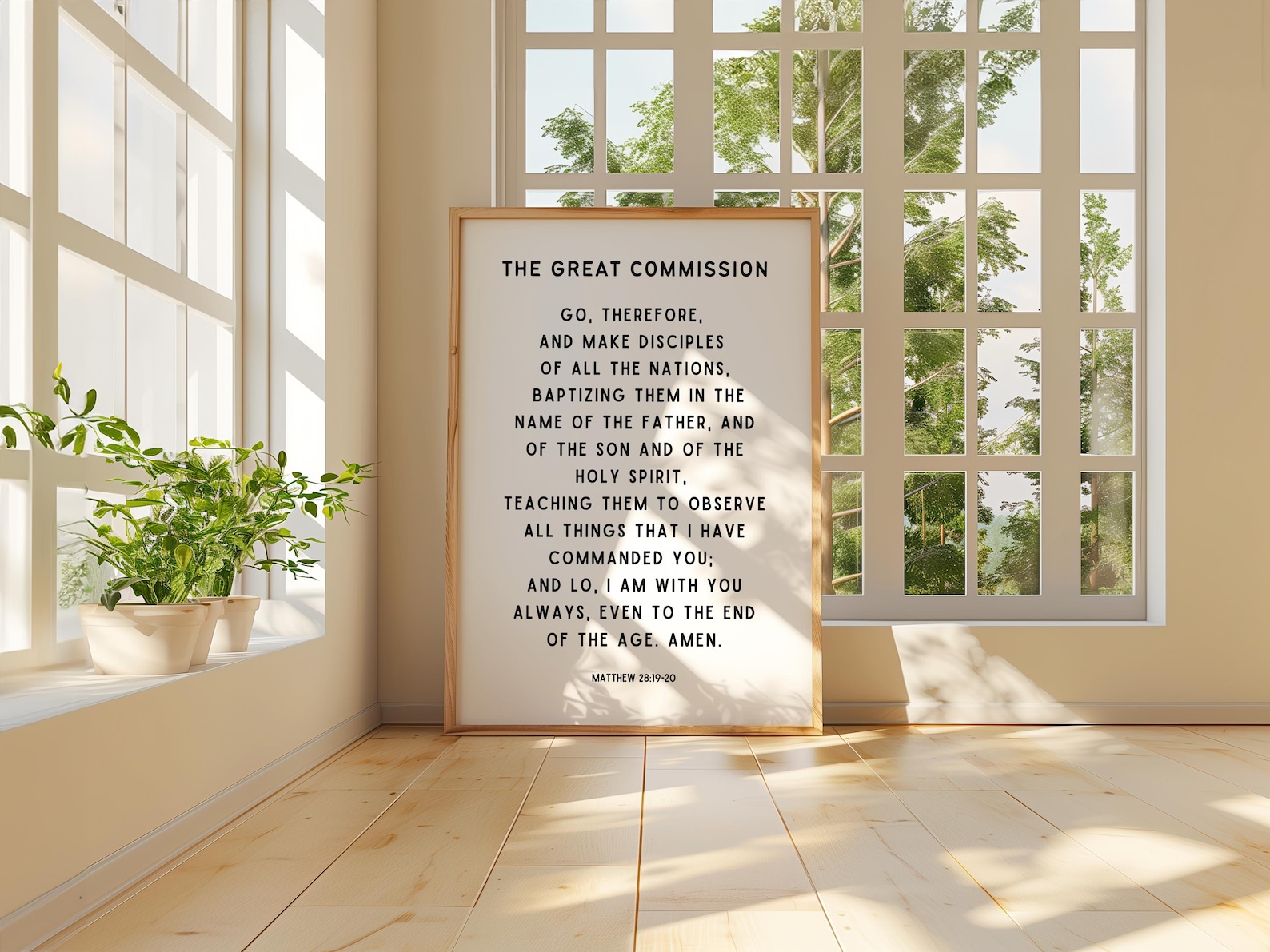 The Great Commission, Bible Verse Wall Art, Printable Scripture ...