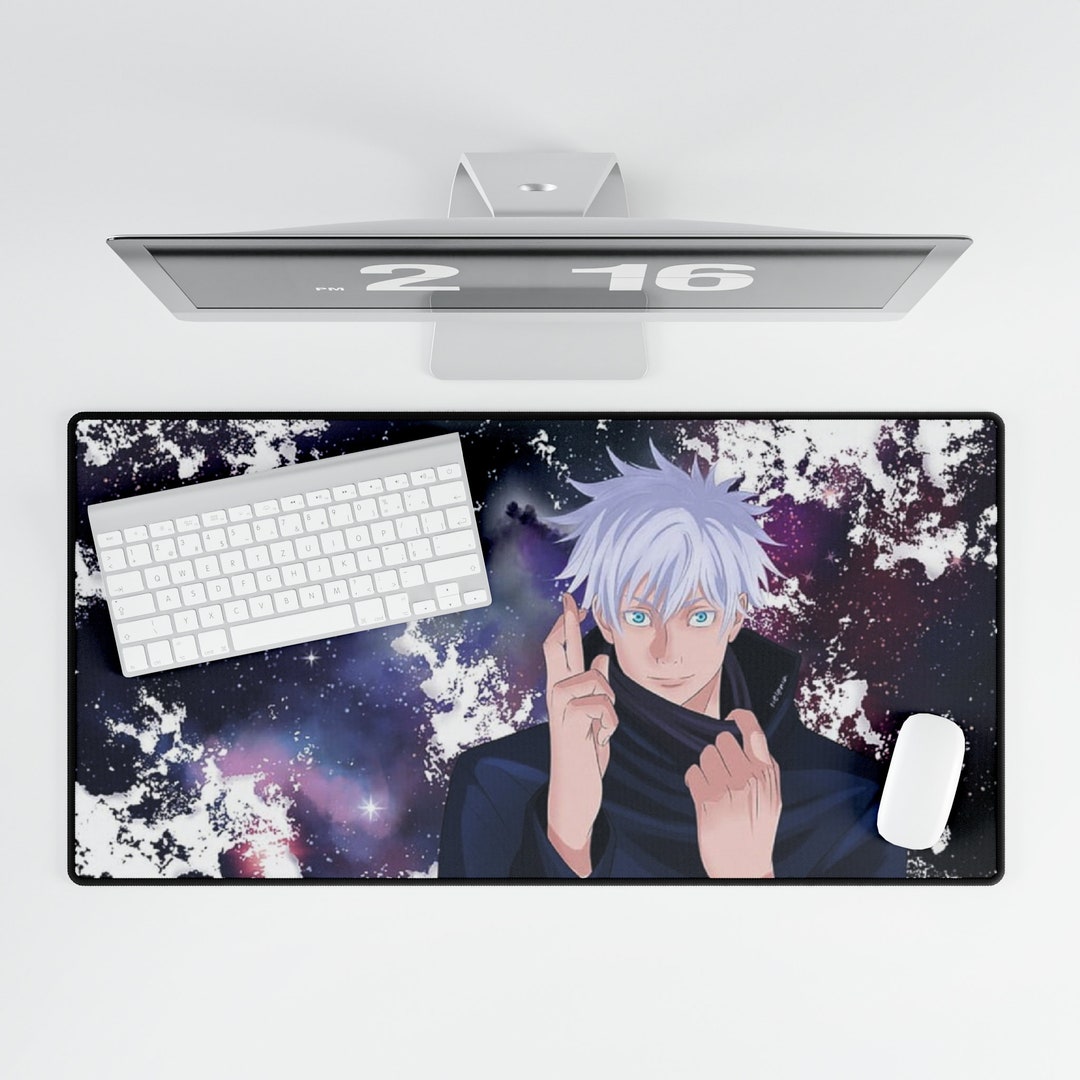 Desk Mats Satoru Gojo Jujutsu Kaisen Anime Desk Pads Gaming Office Desk ...