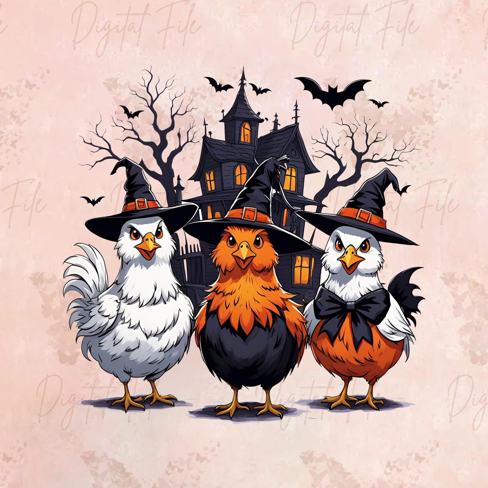 Spooky Chickens Png - Etsy