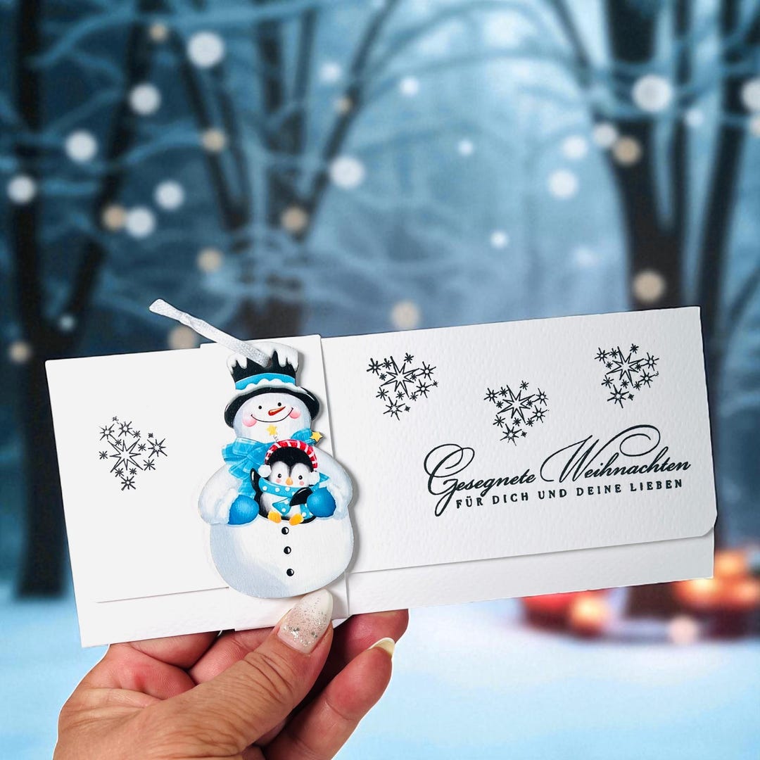 Christmas Card, Voucher Packaging, Packaging for Cash Gifts, Packaging ...