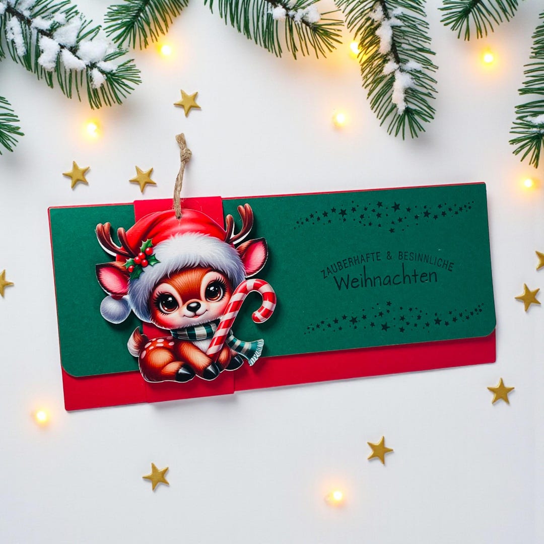 Christmas Card, Voucher Packaging, Packaging Cash Gift, Voucher ...